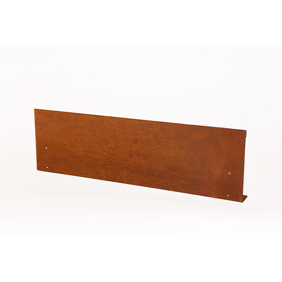 Kantopsluiting Single (flg) 300x10 cm corten | Bart Poppelaars ...